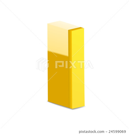 3d yellow letter I - Stock Illustration [24599069] - PIXTA