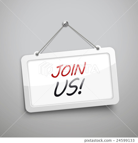 join us hanging sign - Stock Illustration [24599133] - PIXTA