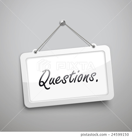 questions hanging sign - Stock Illustration [24599150] - PIXTA