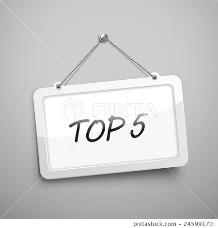 top 5 hanging sign - Stock Illustration [24599170] - PIXTA