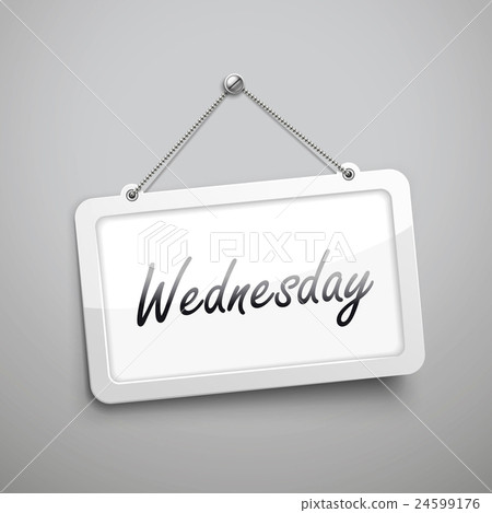 Wednesday hanging sign - Stock Illustration [24599176] - PIXTA