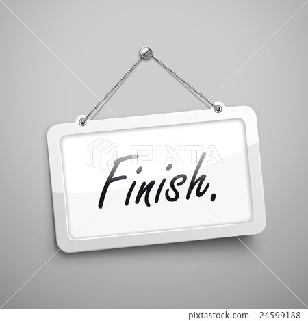 finish hanging sign - Stock Illustration [24599188] - PIXTA