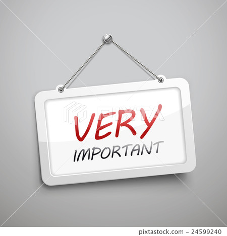 very important hanging sign - Stock Illustration [24599240] - PIXTA