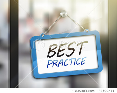 best practice hanging sign - Stock Illustration [24599244] - PIXTA