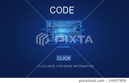 Computer Coding Code Advanced Technology Concept - Stock Illustration [24607908] - PIXTA