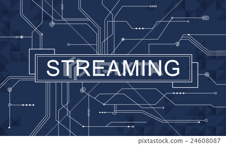 Streaming Online Internet Technology Concept - Stock Illustration ...