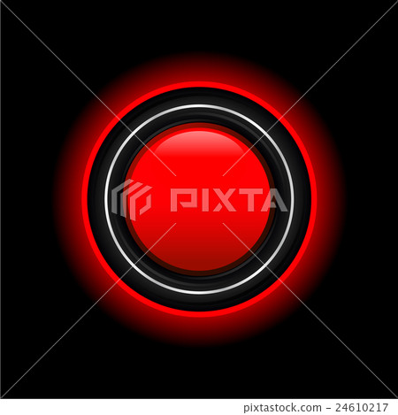Vector futuristic red button - Stock Illustration [24610217] - PIXTA