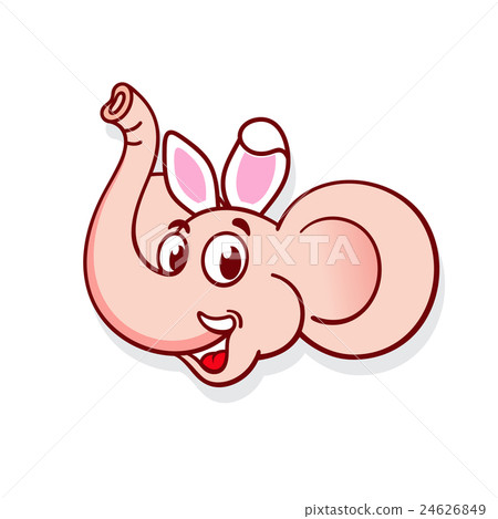 Pink adult elephant sign - Stock Illustration [24626849] - PIXTA