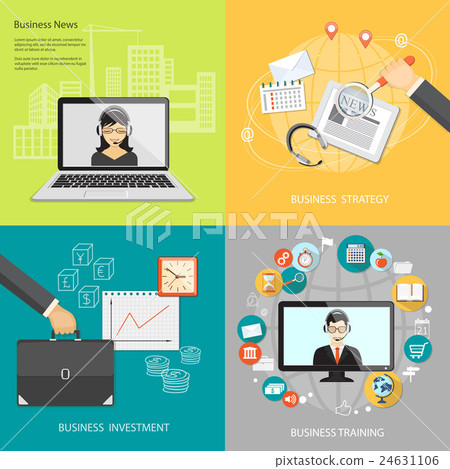 set of business concept - Stock Illustration [24631106] - PIXTA