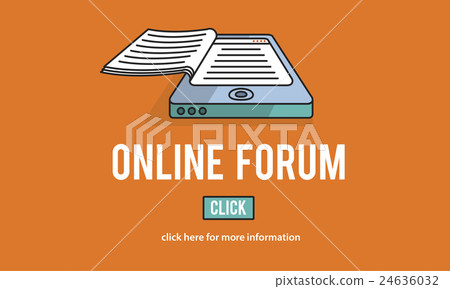 Online Forum Discussion Assembly Information... - Stock Illustration ...