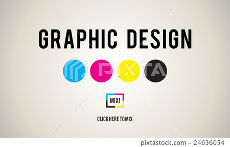 CMYK Ink Design Graphics Creativity Concept - Stock Illustration ...