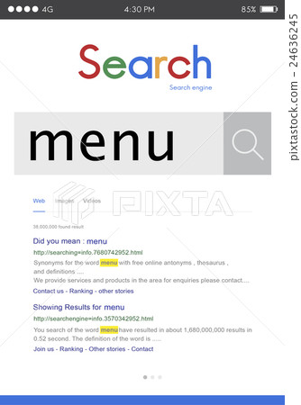 Menu Choice Selection Options Concept - Stock Illustration [24636245 ...