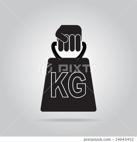 Hand holding with weight icon - Stock Illustration [24643452] - PIXTA