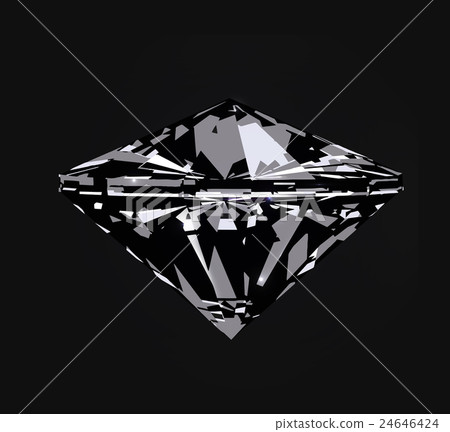 Diamond in front view. Vector illustration - Stock Illustration ...