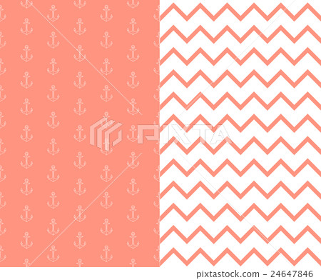 Seamles patterns set in vintage style - Stock Illustration [24647846 ...