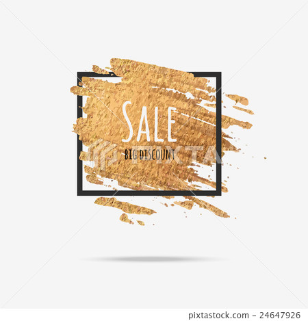 Gold sale background in frame. - Stock Illustration [24647926] - PIXTA