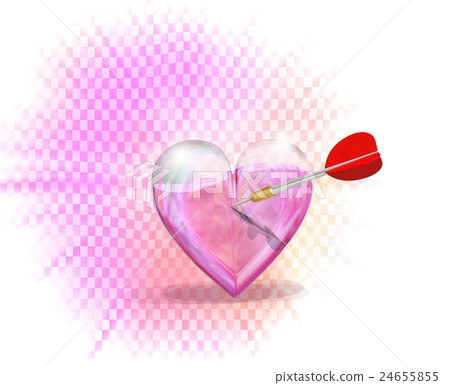 Hit the heart with the heartbeat - Stock Illustration [24655855] - PIXTA