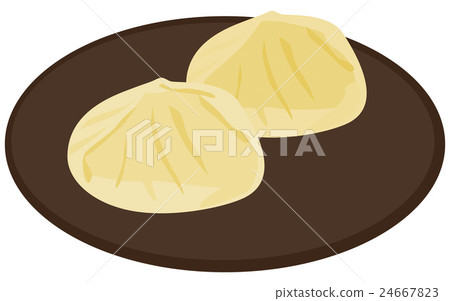 Chestnut Kinton Japanese confectionery - Stock Illustration [24667823 ...