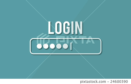 Log In Interface Password Security Concept - Stock Illustration ...