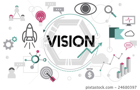 Vision Aspiration Motivation Inspiration Concept - Stock Illustration ...