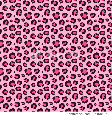 Seamless leopard print (pink) - Stock Illustration [24683039] - PIXTA