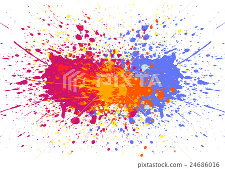 Abstract splatter color background. - Stock Illustration [24686016] - PIXTA