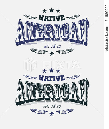 native american company label - Stock Illustration [24686935] - PIXTA
