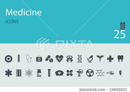 Set of flat design concept icons for medicine - Stock Illustration ...