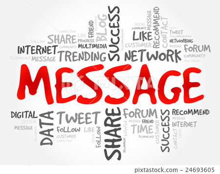 Message word cloud - Stock Illustration [24693605] - PIXTA