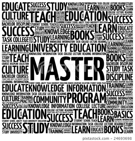 Master word cloud - Stock Illustration [24693698] - PIXTA