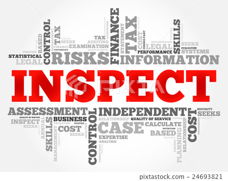 INSPECT word cloud - Stock Illustration [24693821] - PIXTA
