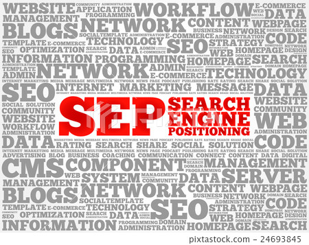 SEP (search engine positioning) - Stock Illustration [24693845] - PIXTA