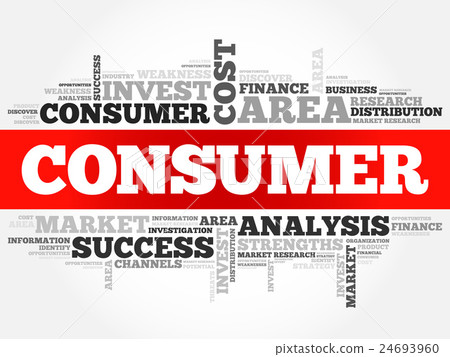 Consumer word cloud - Stock Illustration [24693960] - PIXTA