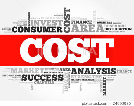 Cost word cloud - Stock Illustration [24693980] - PIXTA