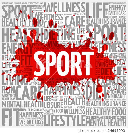 SPORT word cloud background - Stock Illustration [24693990] - PIXTA