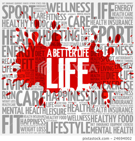 A Better Life word cloud background - Stock Illustration [24694002] - PIXTA