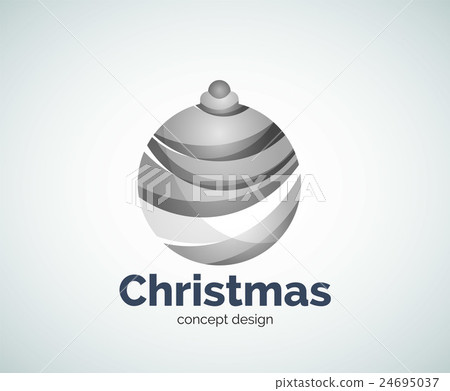Vector Christmas ball logo template - Stock Illustration [24695037] - PIXTA