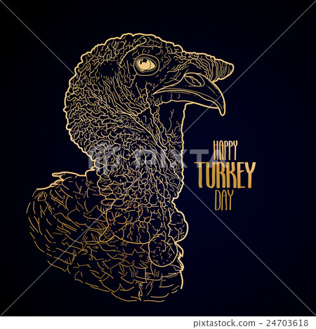 Vector turkey head - Stock Illustration [24703618] - PIXTA