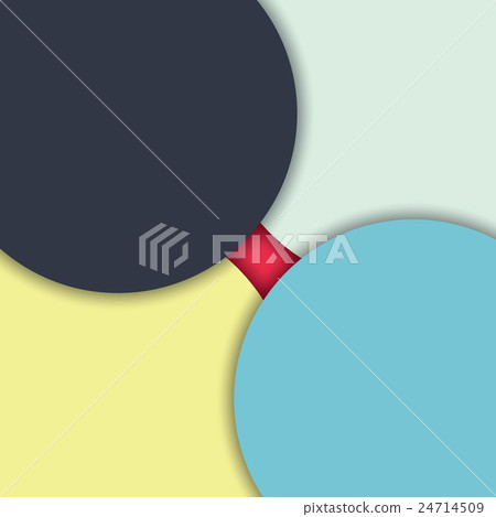 Abstract modern shape circles material design. - Stock Illustration ...