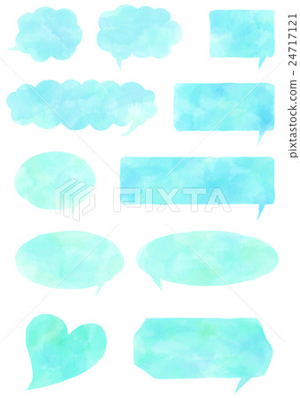 Watercolor wind callout icon - water - Stock Illustration [24717121 ...