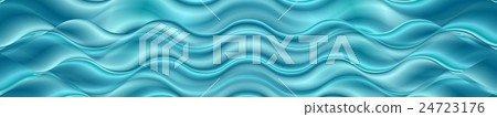 Bright blue wavy header banner - Stock Illustration [24723176] - PIXTA