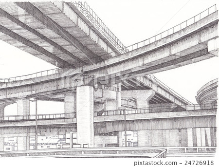 Junction - Stock Illustration [24726918] - PIXTA