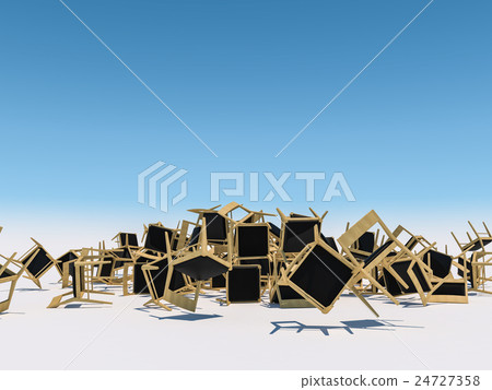Collapsed chair - Stock Illustration [24727358] - PIXTA