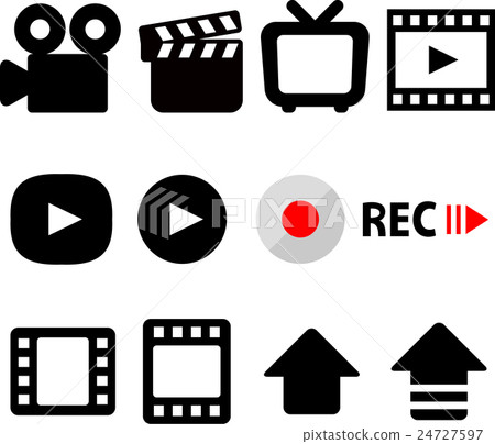 Movie shooting icon set - Stock Illustration [24727597] - PIXTA