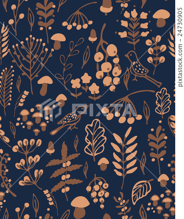 Hand drawn seamless vector pattern - Stock Illustration [24730905] - PIXTA