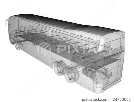 transparent isolated bus image - Stock Illustration [24733003] - PIXTA