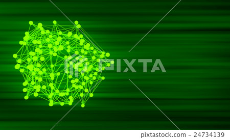 Molecular geometric chaos abstract structure - Stock Illustration ...