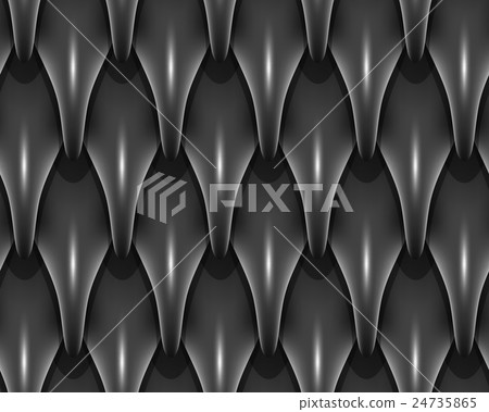 Black dragon scales seamless background texture - Stock Illustration ...