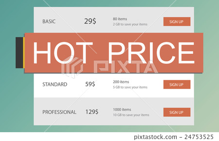 E-Commerce Sale Hot Price Discount Deal Concept - Stock Illustration ...