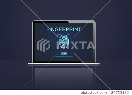 Fingerprint Identity Thumbprint Id Concept - Stock Illustration ...